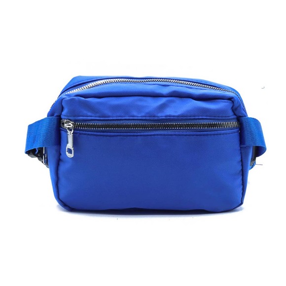 Bags | Ladies Nylon Rectangle Belt Bag Crossbody Sling Bag Royal Blue ...